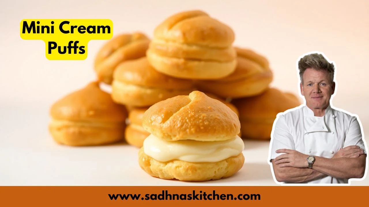 Mini Cream Puffs Recipe - Sadhna's Kitchen