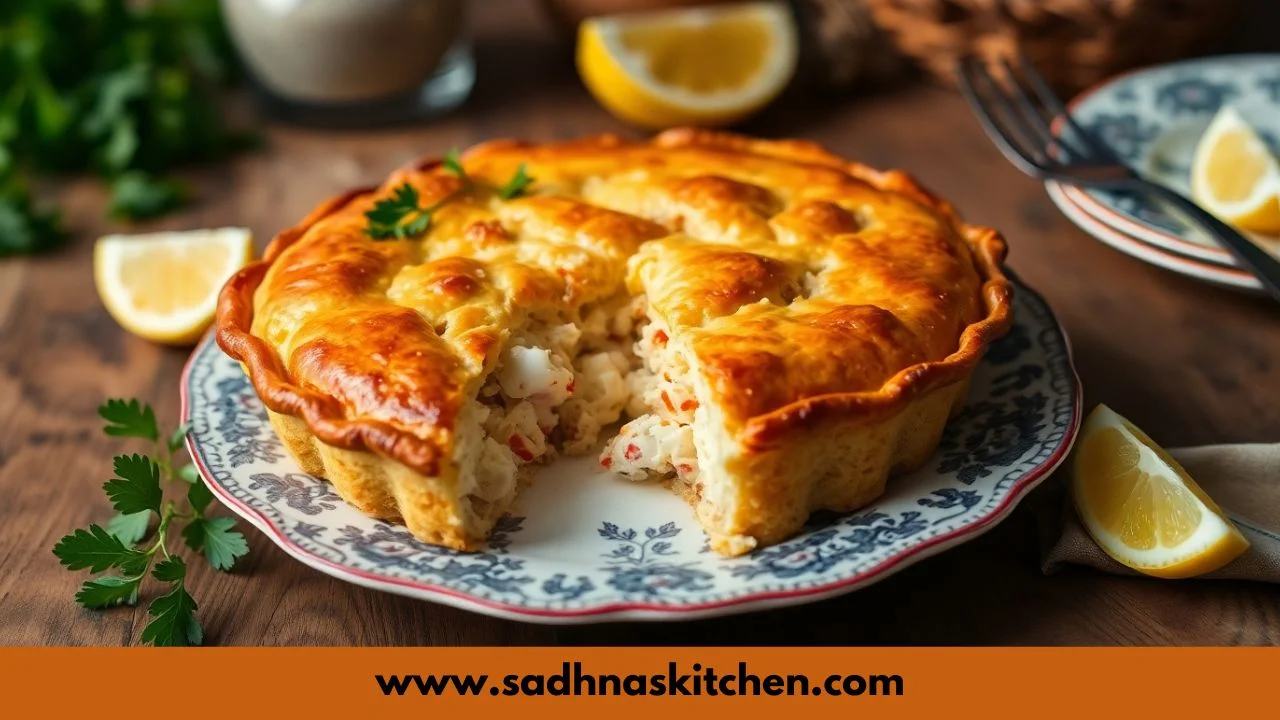Crab Pie Recipe - Sadhna's Kitchen